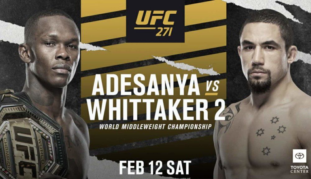 UFC 271 Israel Adesanya vs Robert Whittaker 2 Live Stream - Sportszion