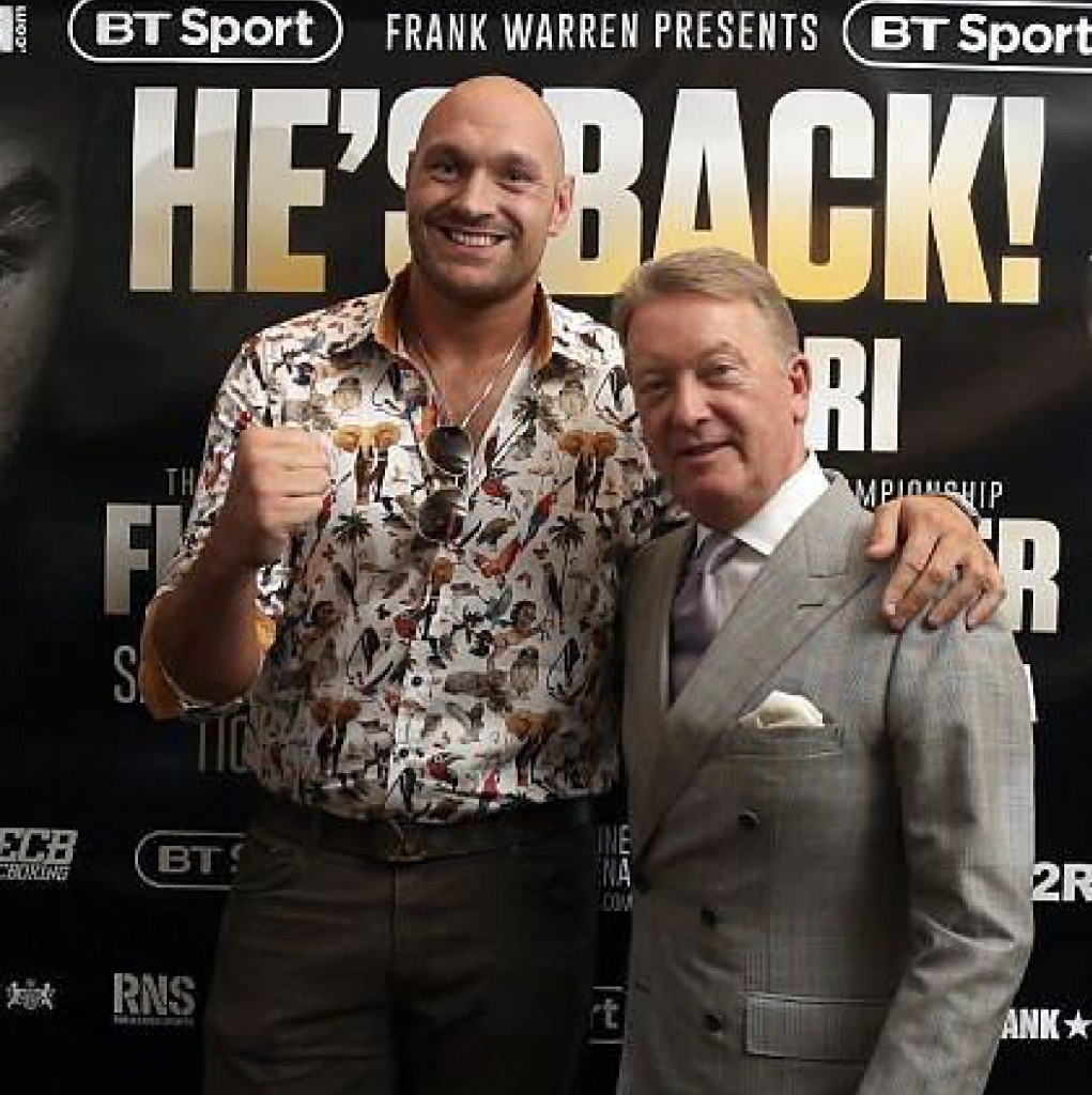 Tyson Fury Shows Gratitude to Manager Frank Warren for Reviving His ...