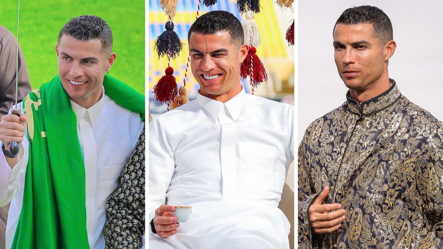 Cristiano Ronaldo embraces Saudi Arabian culture at Founding Day ...