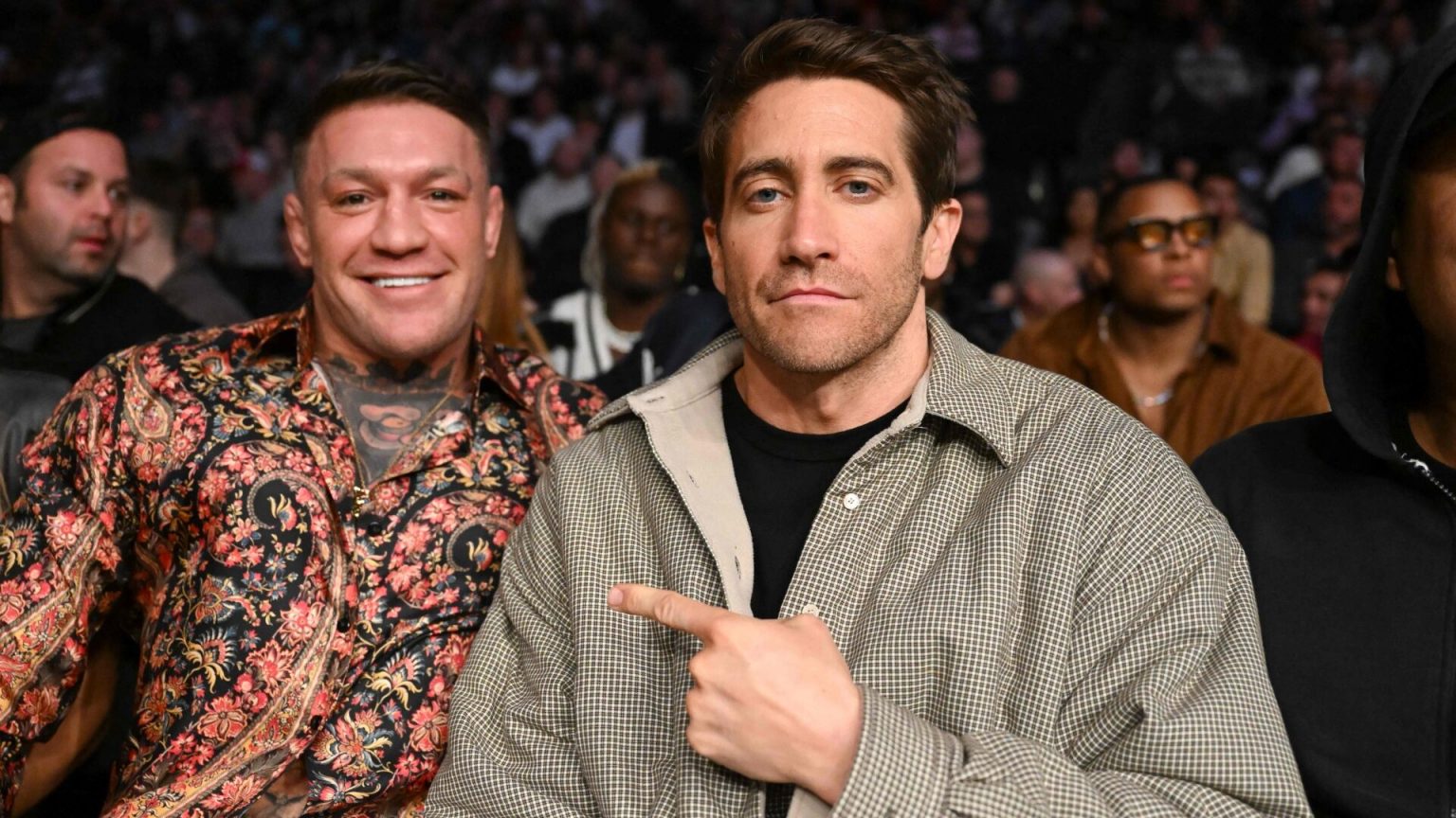 Watch: Conor McGregor, Jake Gyllenhaal's warm hug at UFC 285 following ...