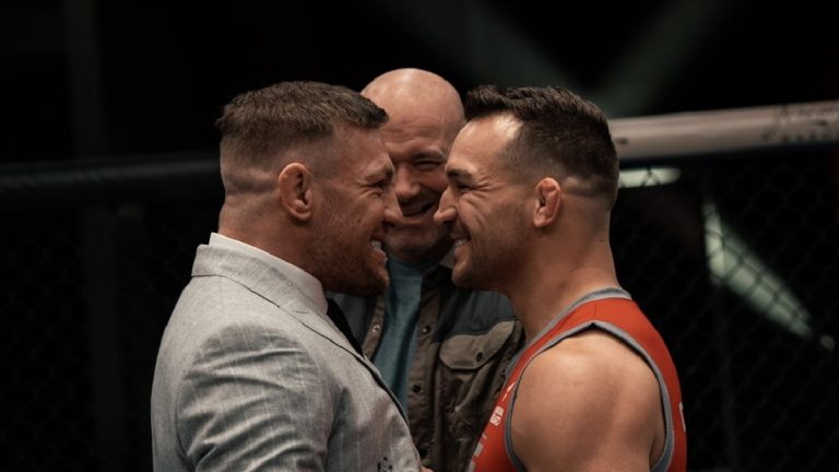 Conor McGregor reveals intense faceoff pictures with Michael Chandler ...