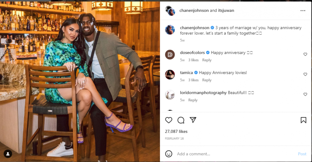 Who is Juwan Johnson wife Chanen Johnson? Married life explored ...