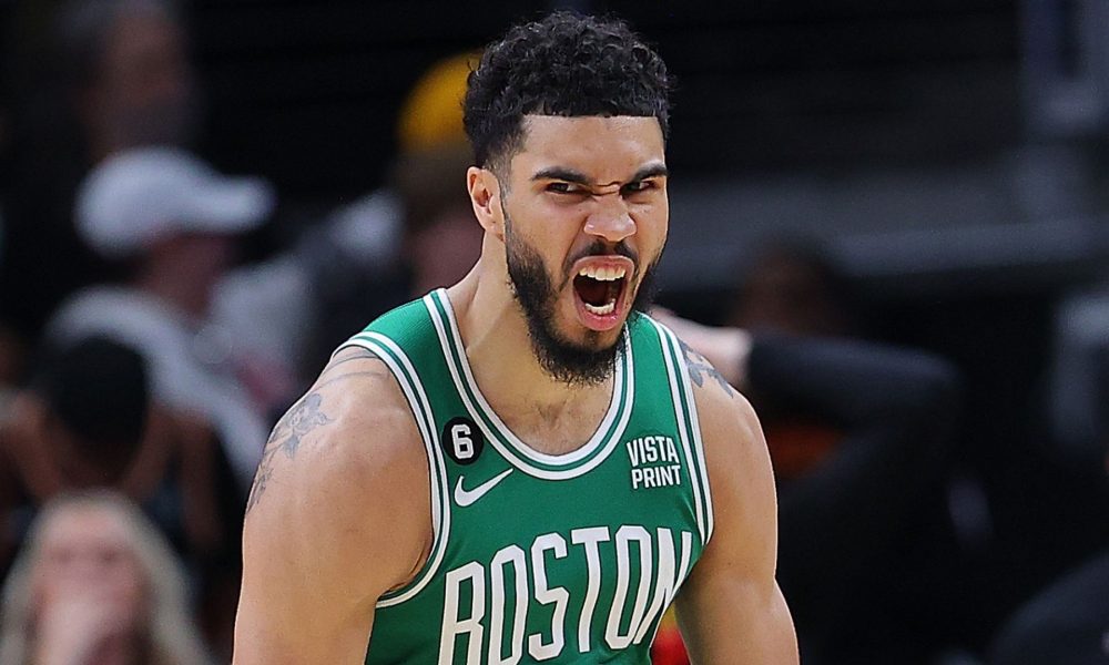 Celtics Jayson Tatum joins Warriors' Stephen Curry in exclusive NBA ...