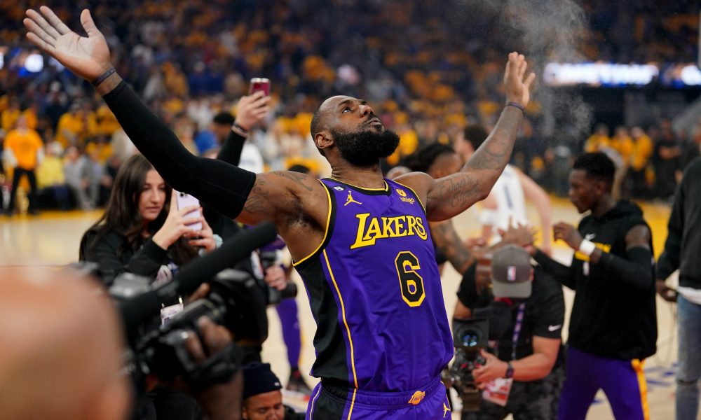 LeBron James stays upbeat on Lakers' ability to overcome Nikola Jokic ...