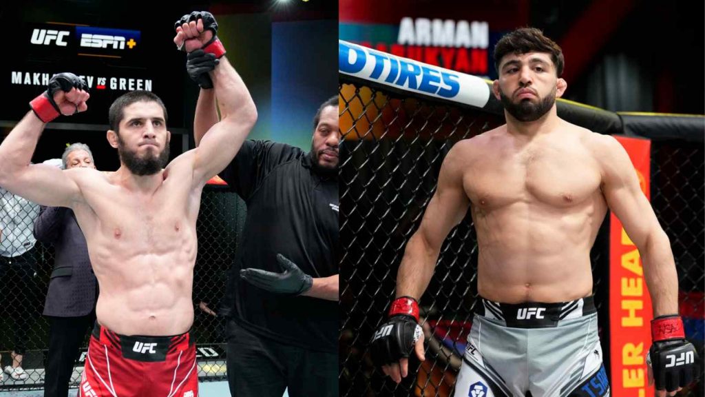 “Going to smash him”: Arman Tsarukyan uses Khabib Nurmagomedov's punch ...