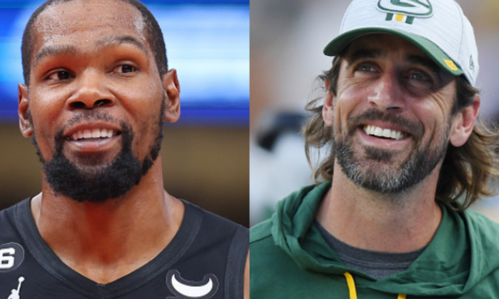 Aaron Rodgers teams up with Kevin Durant for offseason workout, leaving ...