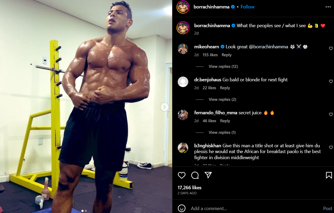 Paulo Costa shows off incredible physique ahead of UFC 291 fight vs ...