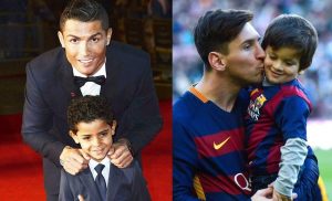 Fans already pitting Lionel Messi's son against Cristiano Ronaldo Jr ...