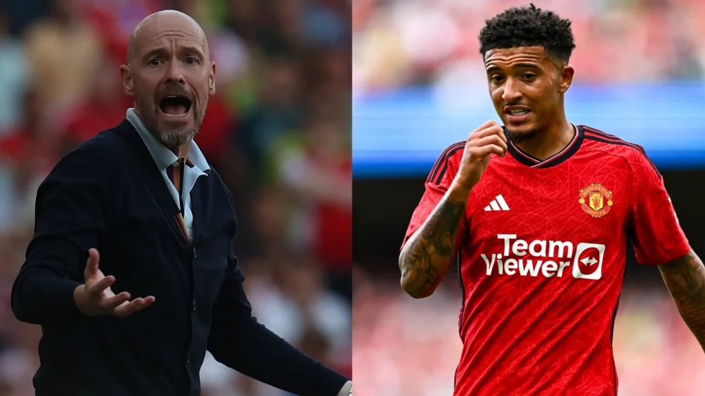 Jadon Sancho, Erik Ten Hag are reportedly going to speak after Man United manager blasted the ...