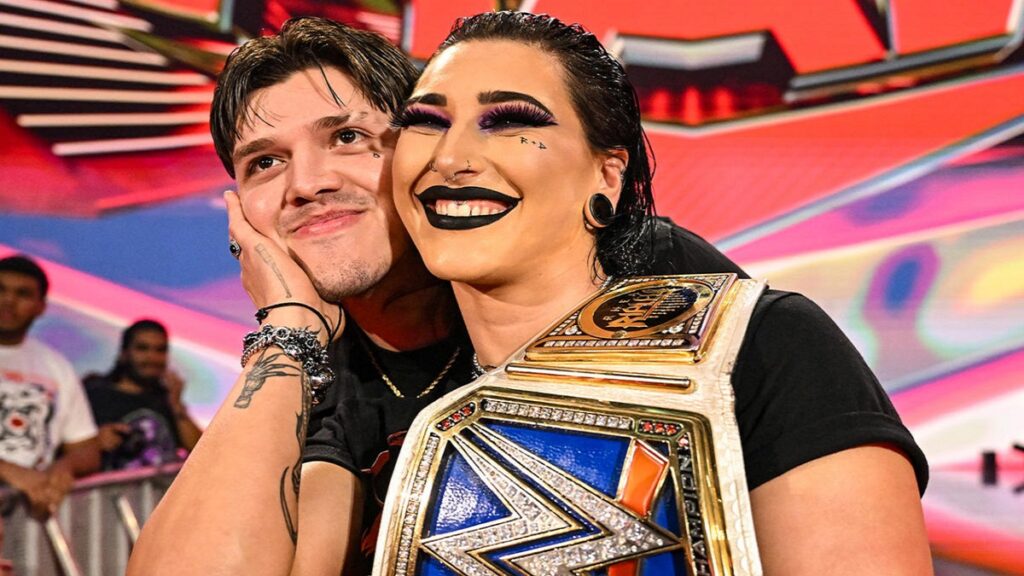 Rhea Ripley begs Dominik Mysterio to ‘slap’ her after Dom lands brutal chop on WWE star at NXT ...