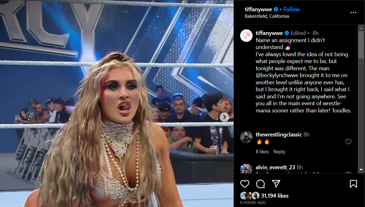 Tiffany Stratton teases WWE WrestleMania appearance after devastating ...